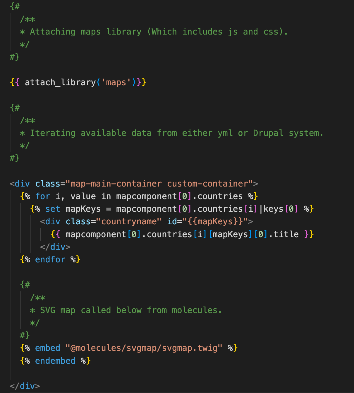 Integrating An Svg Map Using Twig In Drupal Digitalpolygon Drupal